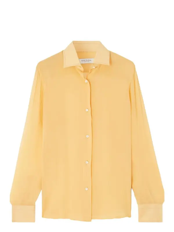 Giuliva Heritage Elvira Silk-crepon Shirt - No