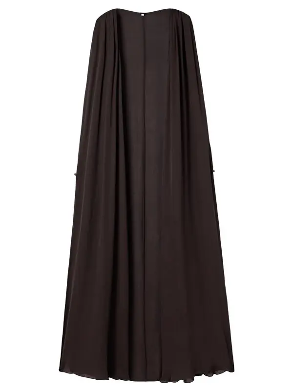 Johanna Ortiz New Destiny Silk-georgette Cape - Black