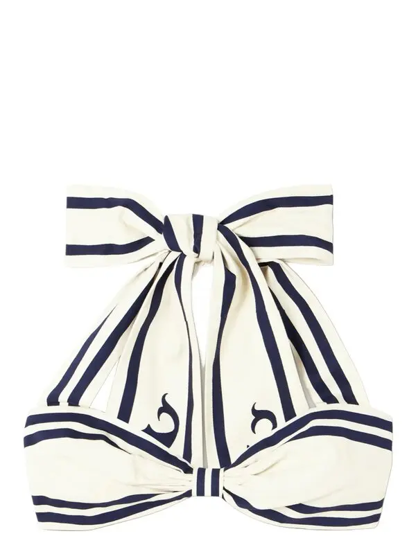 ALEMAIS Halter Backless Crop Top - No