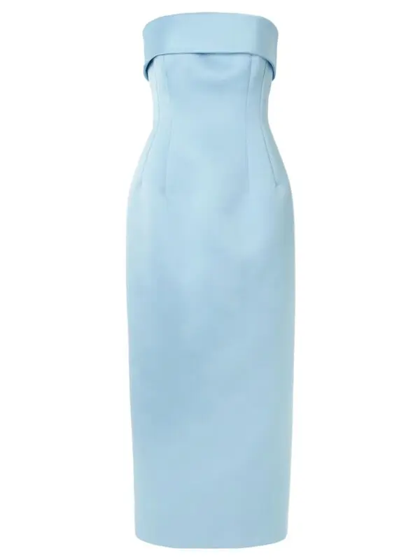 EMILIA WICKSTEAD Midi Length Evening Dress - Blue