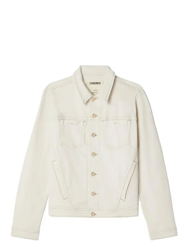 L'Agence Stretch Denim Jacket - No