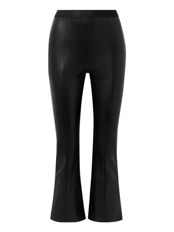 Wolford High Waist Stretch Flared Pants - Black