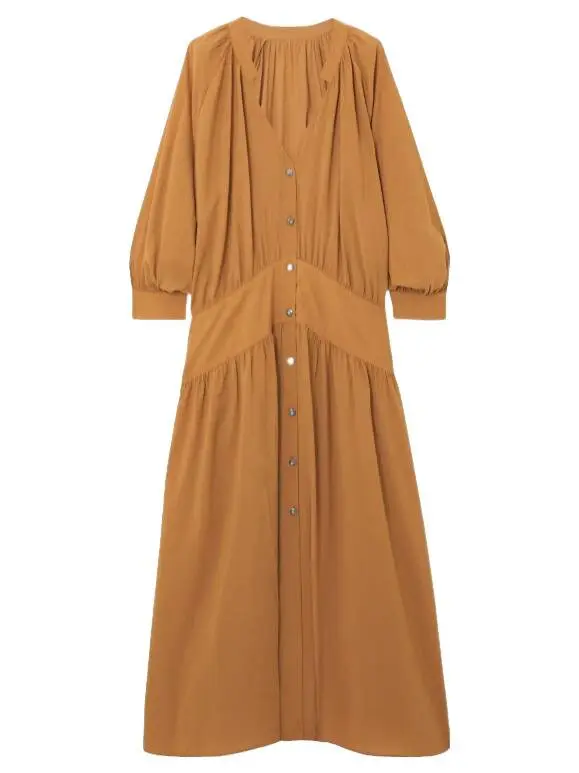 FORTELA Embellished Maxi Dress - Brown