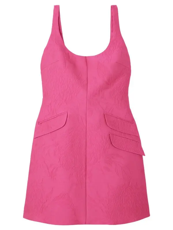 EMILIA WICKSTEAD Spaghetti Strap Mini Dress - Pink