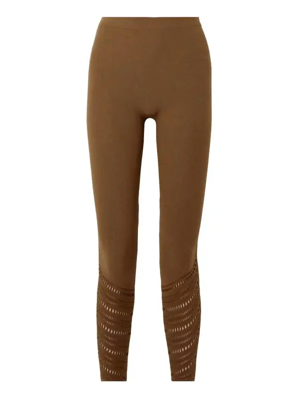Wolford Perforated Wool-blend Leggings - No