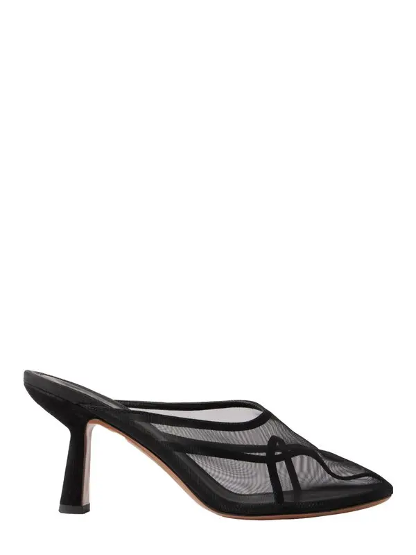 NEOUS Mesh Mules With Flared Heel - No