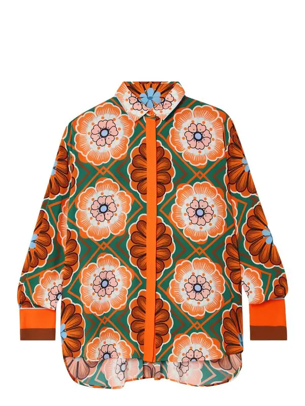 Borgo De Nor Printed Crepe Shirt - No