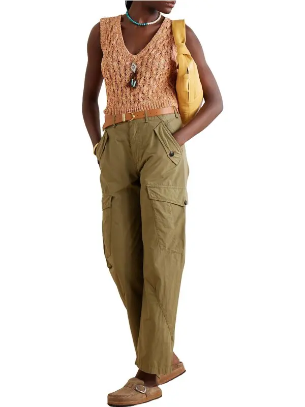 FORTELA Cable-knit Cotton Vest - No