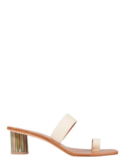 Loquet Leather Sandals - Nude
