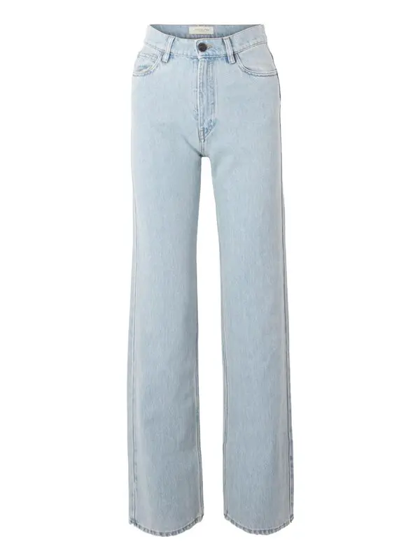 Giuliva Heritage Dana Mid-rise Wide-leg Jeans - Gray