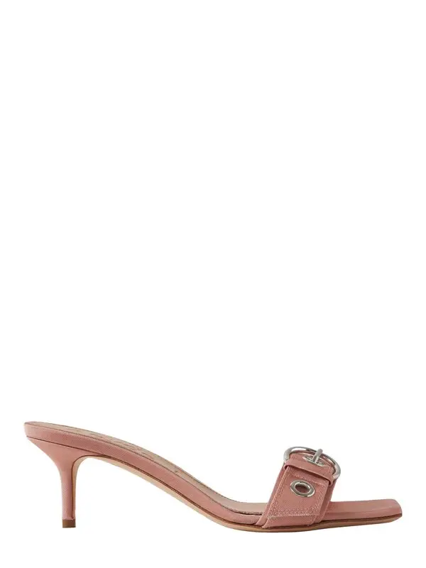 AeydĒ Ilvy Buckle-embellished Faille Mules - No