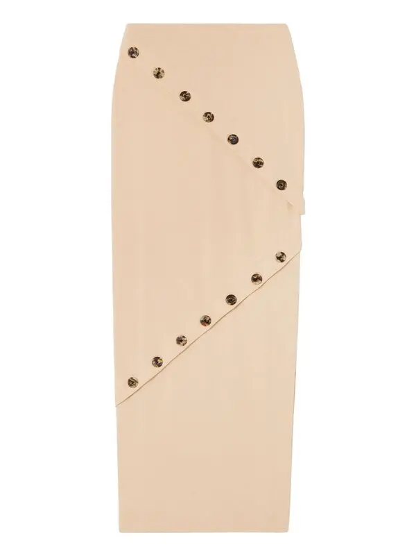 A.W.A.K.E. Mode Button-embellished Maxi Skirt - No