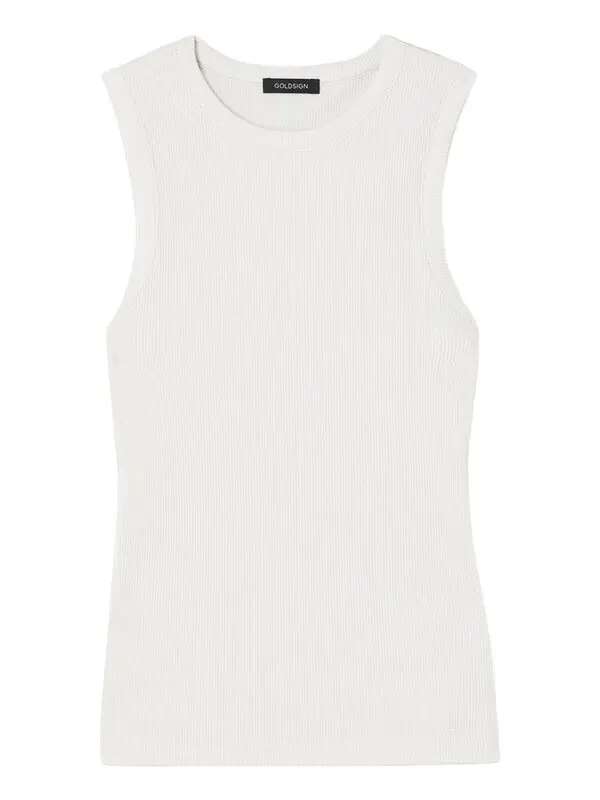 GOLDSIGN Ribbed Stretch-jersey Tank - No