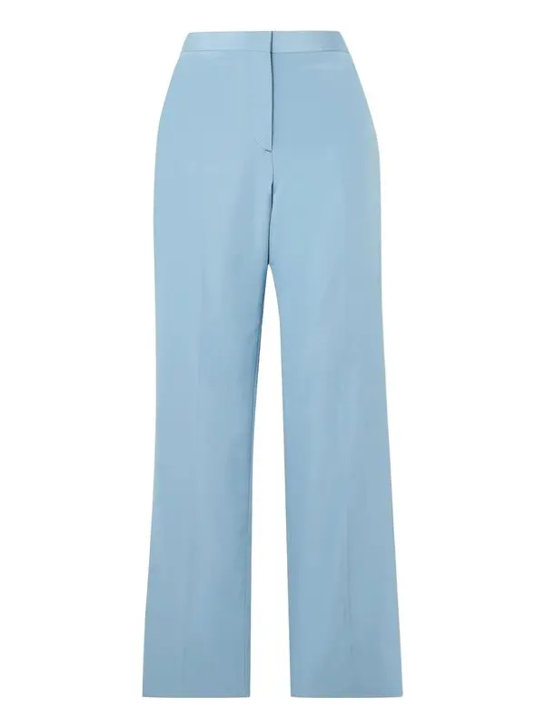 Brioni Silk And Cotton-blend Straight-leg Tailored Trousers - No