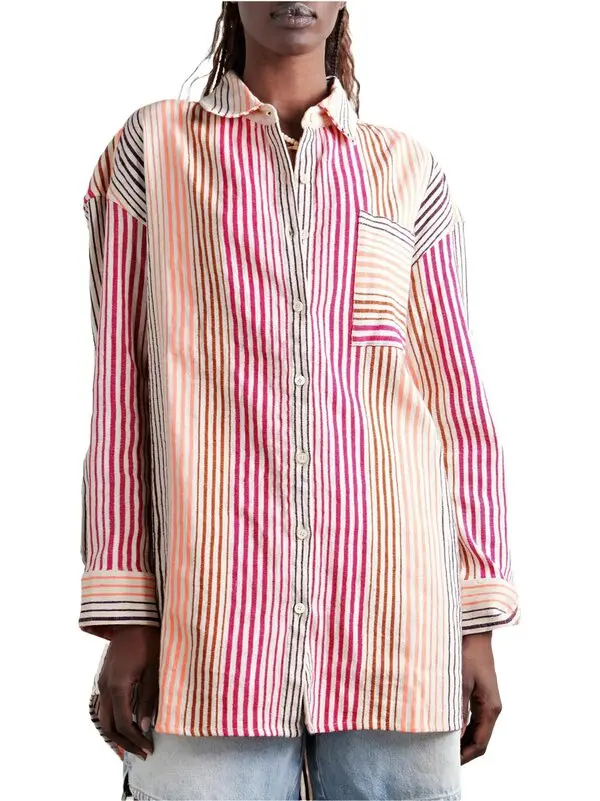 LEMLEM Mariam Striped Cotton-blend Shirt - No