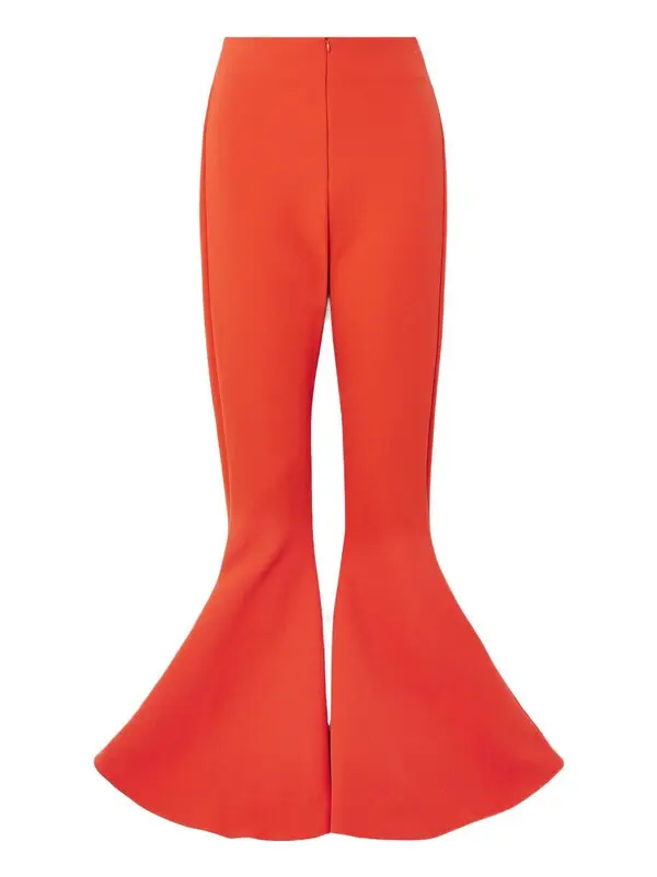 A.W.A.K.E. Mode Draped Stretch-twill Flared Pants - No