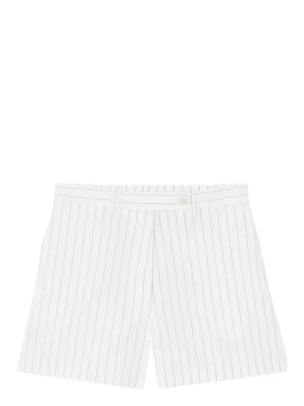 Giuliva Heritage Nina Pinstriped Cotton-poplin Shorts - No
