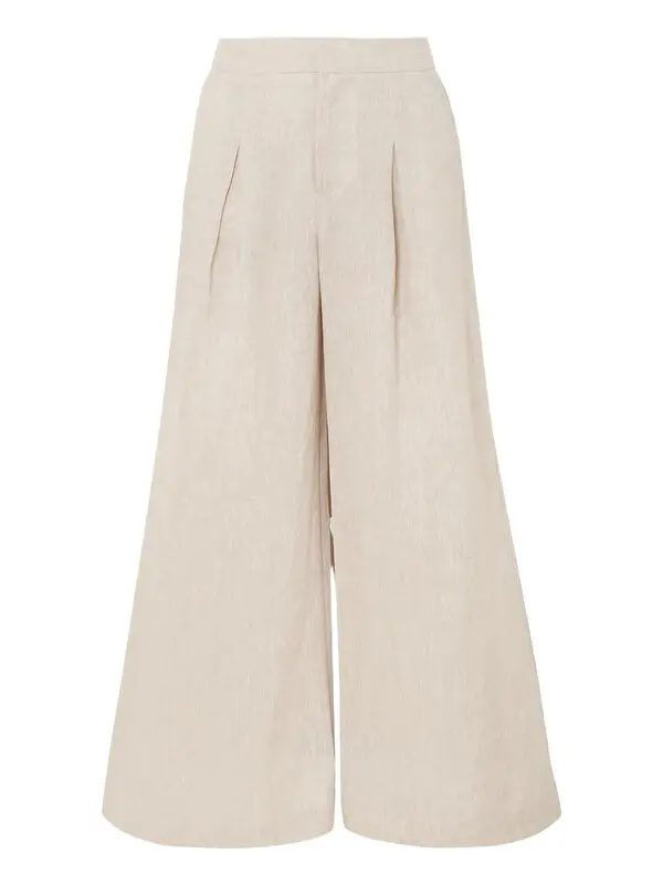 Georgia Alice Linen Wide-leg Pants - No