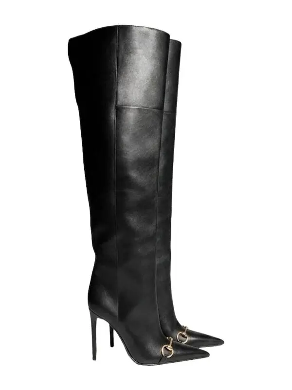 Gucci Donna Over-the-knee Stiletto Boots - Black