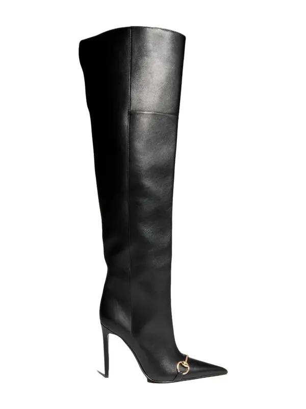 Gucci Donna Over-the-knee Stiletto Boots - Black