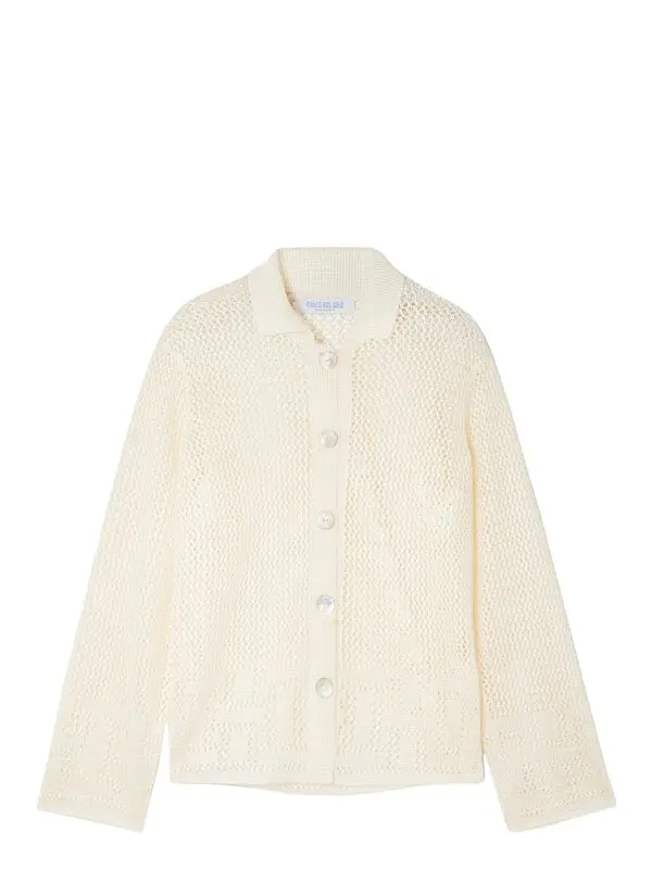 Calle Del Mar Crocheted Cardigan - White