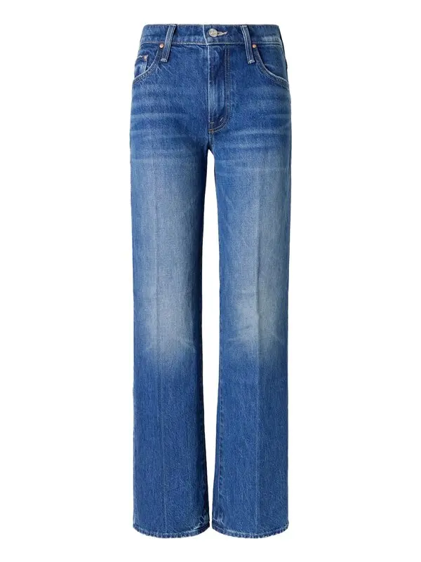 MOTHER The Rambler Skimp Mid-rise Straight-leg Jeans - Blue