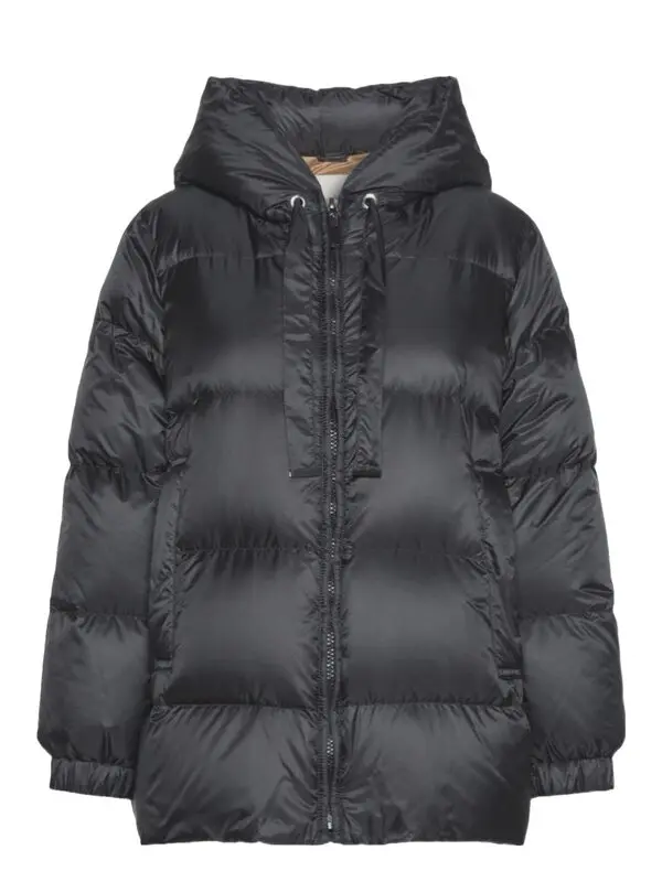 Max Mara Water-repellent Canvas Down Jacket - Black
