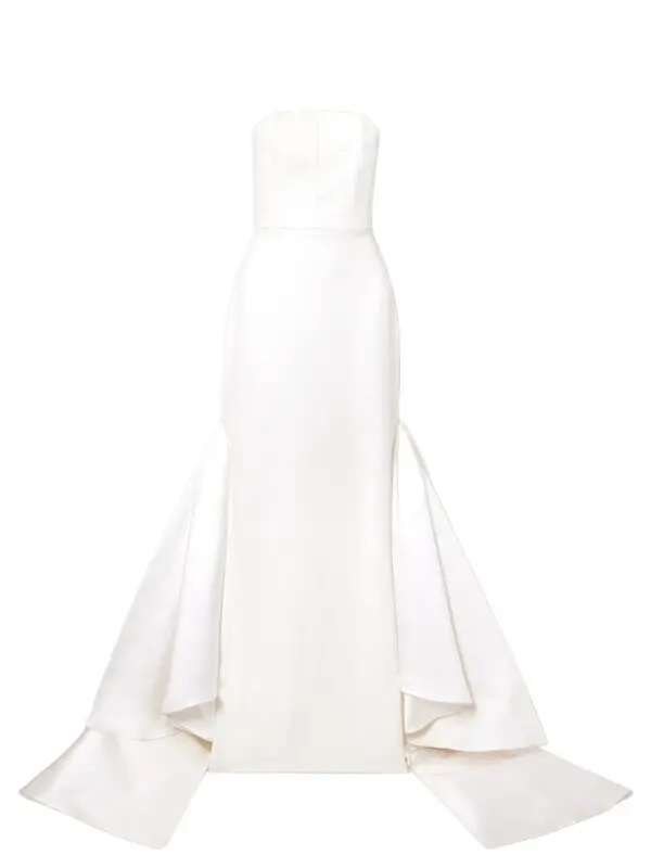 Solace Jodi Strapless Gown - White