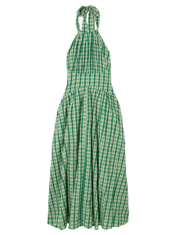 Rosie Assoulin Halterneck Midi Dress - Green