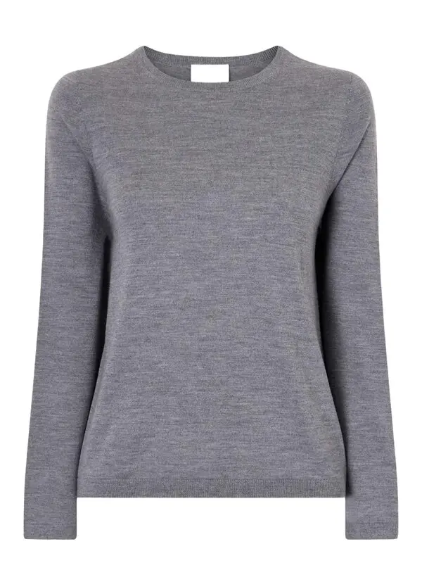 ALLUDE Wool Sweater - Gray