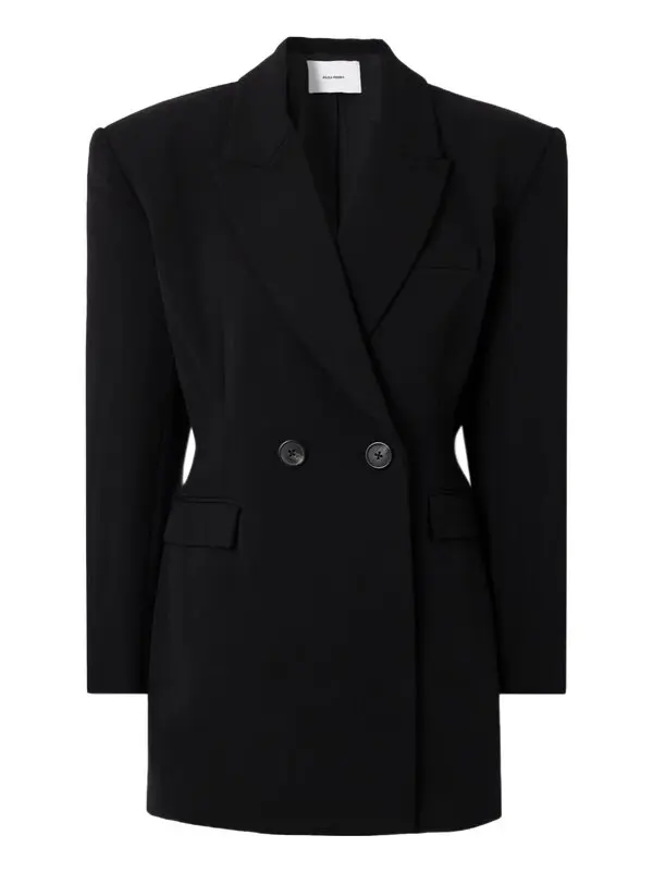 Alex Perry Double Breasted Blazer Dress - Black