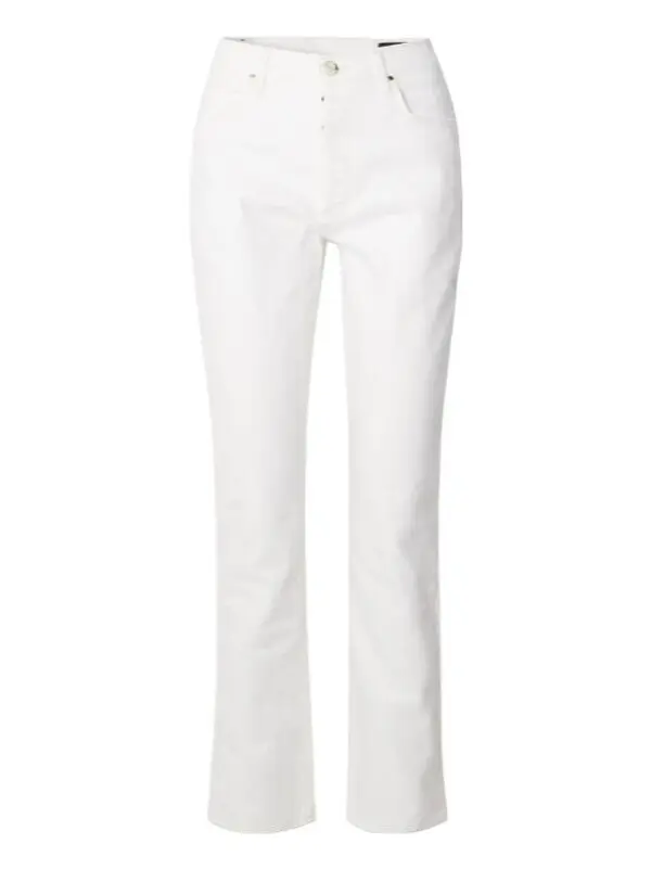 GOLDSIGN High-waisted Skinny Jeans - White