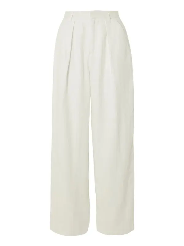 Mara Hoffman Pleated Hemp Straight-leg Pants - No