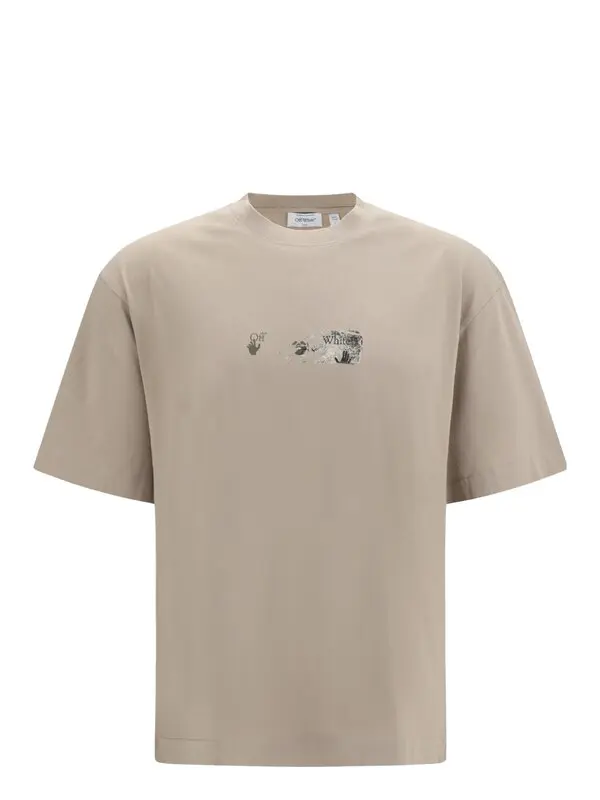 Off-White Spices Arrow Skate Print T-shirt - Beige