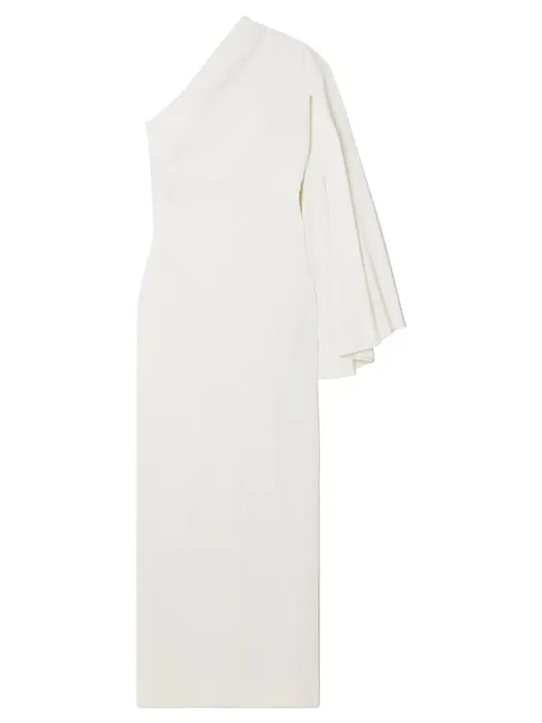 Solace Elisa One-sleeve Crepe Gown - No