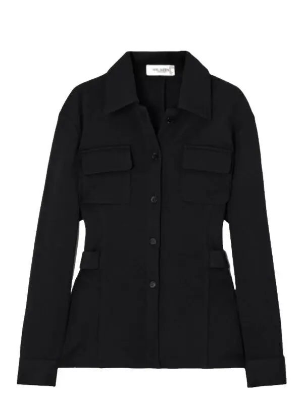 Giuliva Heritage Wool Solid-color Shirt - Black