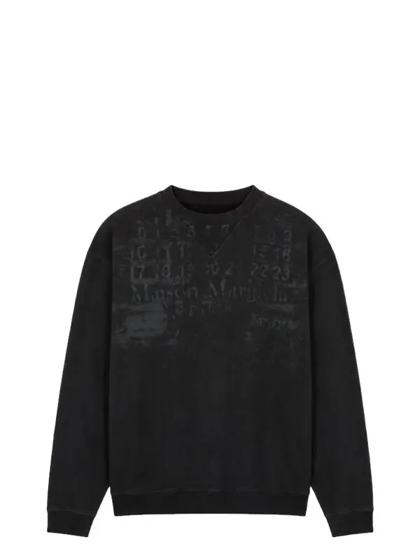 MAISON MARGIELA Logo Printed Sweatshirt - Black