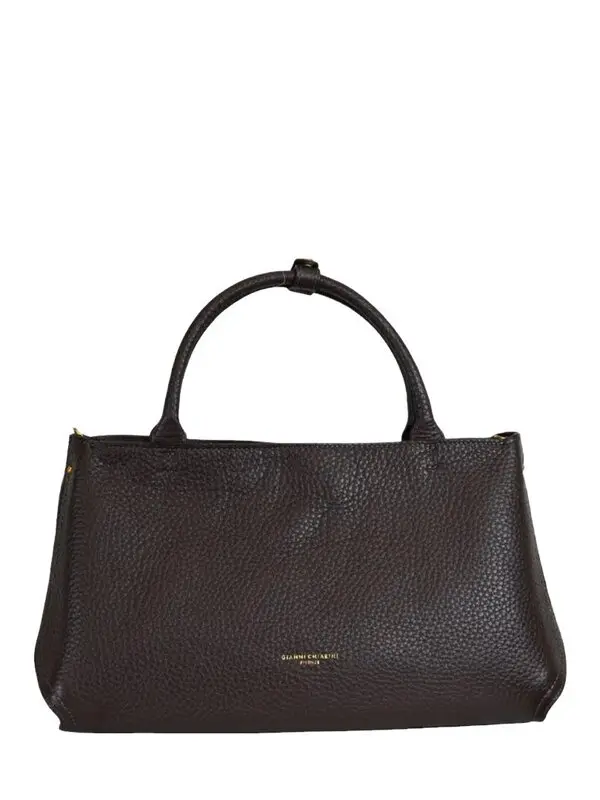 GIANNI CHIARINI Dual-handle Shoulder Bag - Espresso