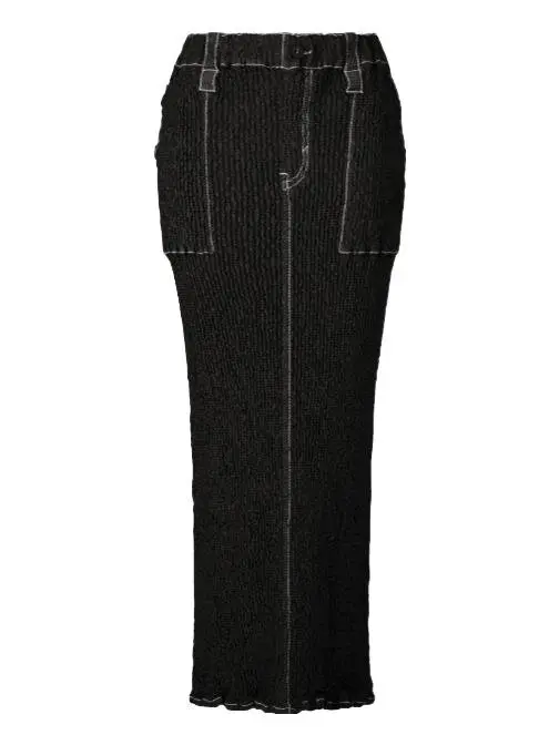 Issey Miyake Midi Skirt - Black