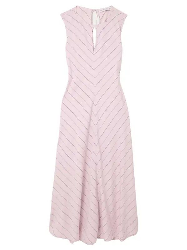Proenza Schouler Striped Midi Dress - Pink