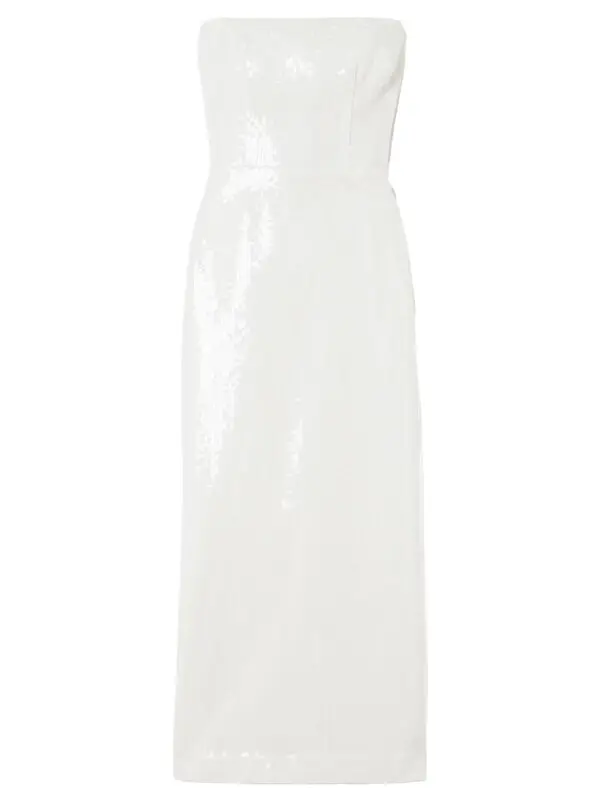 Alex Perry Strapless Sequin Midi Dress - No