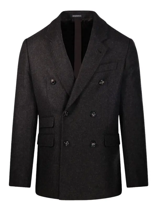 Emporio Armani Long-sleeve Blazer - Black
