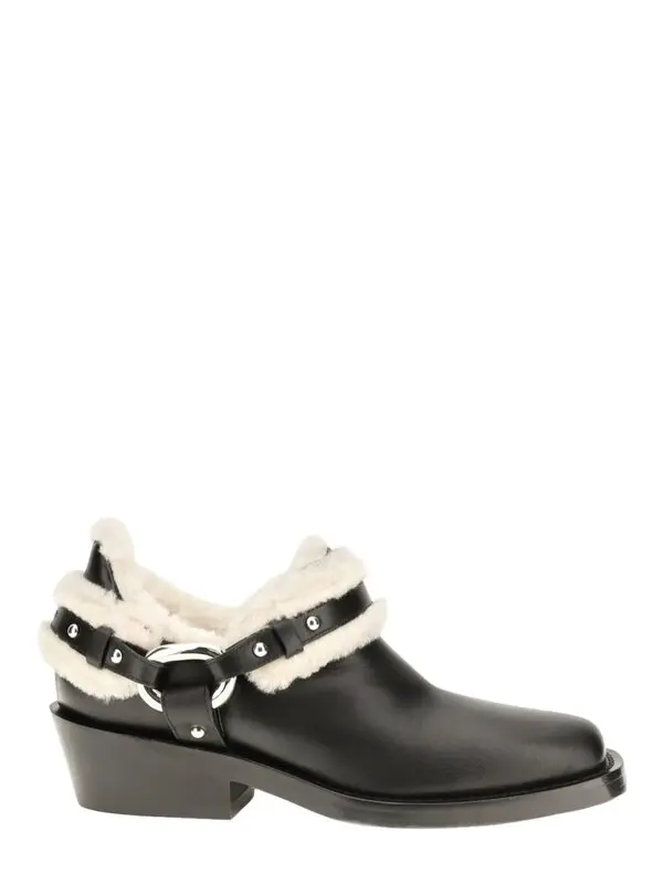 Rabanne Block Heel Ankle Boots - Black