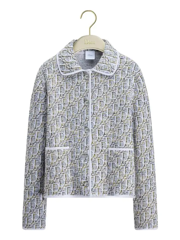Dior Long Sleeve Casual Jacket With Cd Buttons - Gray