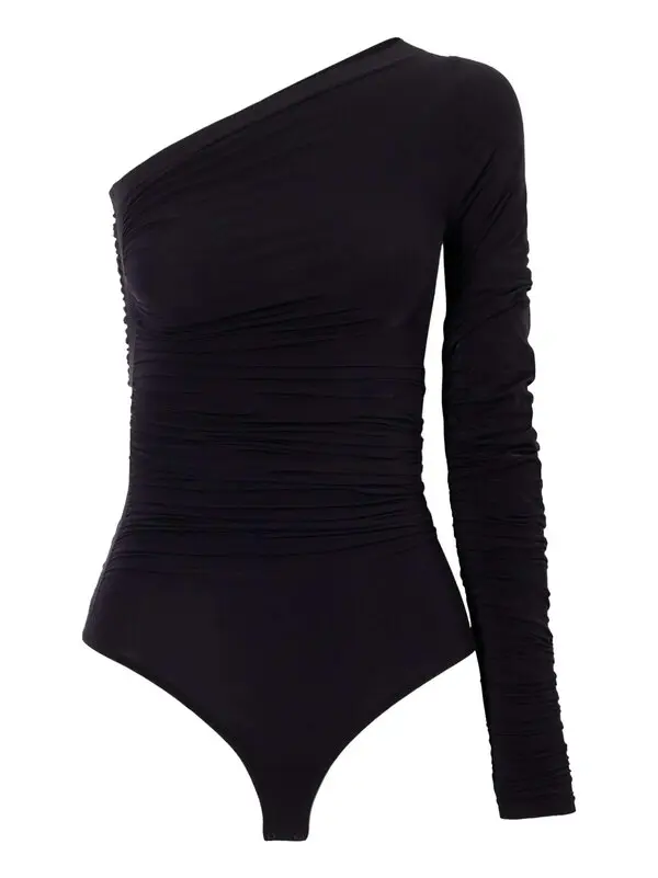 Wolford One-shoulder Stretch-jersey Bodysuit - Black