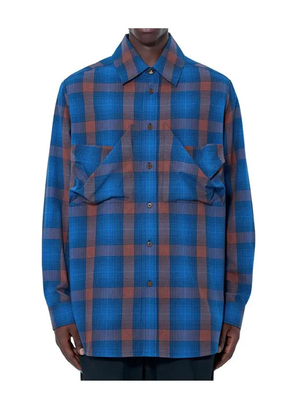 VIVIENNE WESTWOOD Achilles Checked Overshirt - Blue