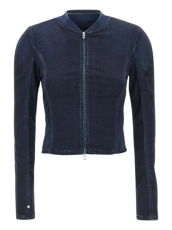 DIESEL® Cropped Joggjeans Jacket - Blue