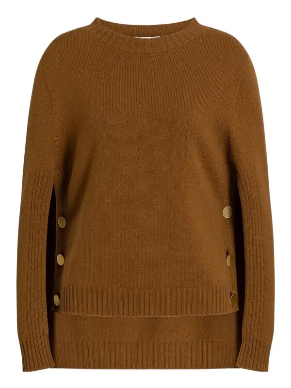 Alberta Ferretti Long Sleeve Crewneck Sweater - Brown