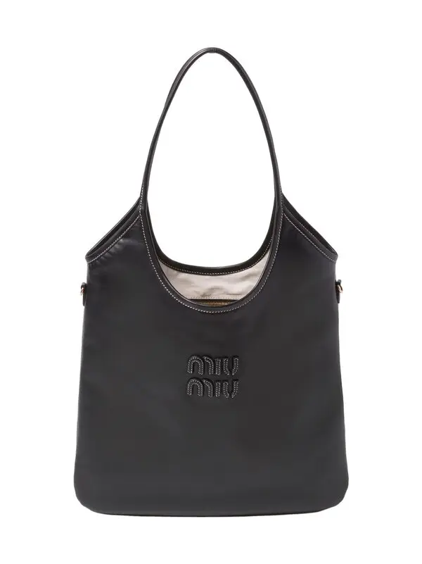 Miu Miu Leather Tote Bag - Black