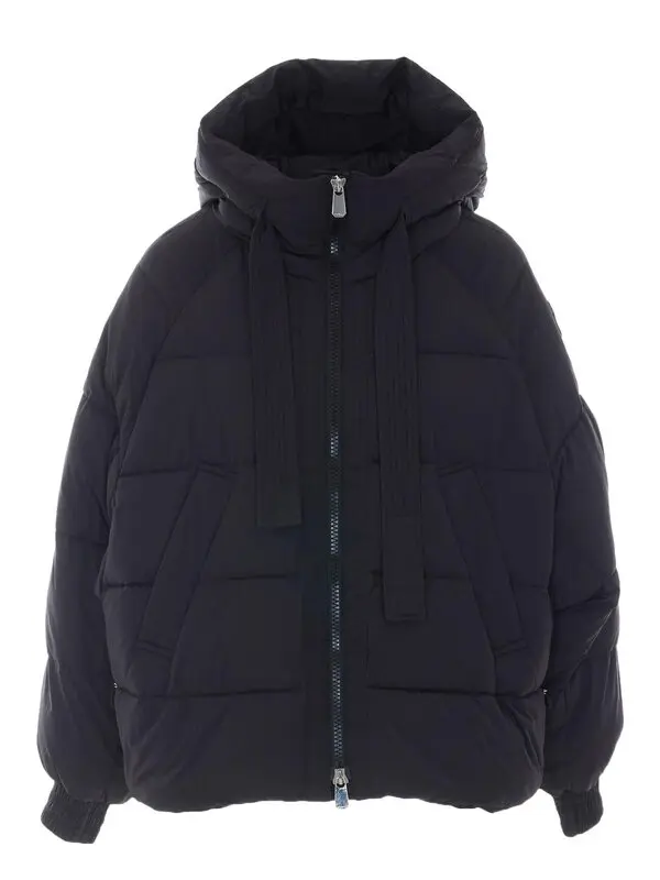 Pinko Hooded Zipped Puffer Jacket - Black